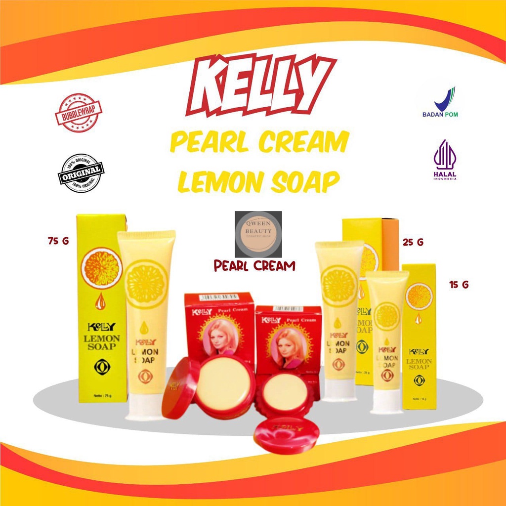 Jual KELLY Pearl Cream - Kelly BPOM / Kelly Lemon Soap | Shopee Indonesia