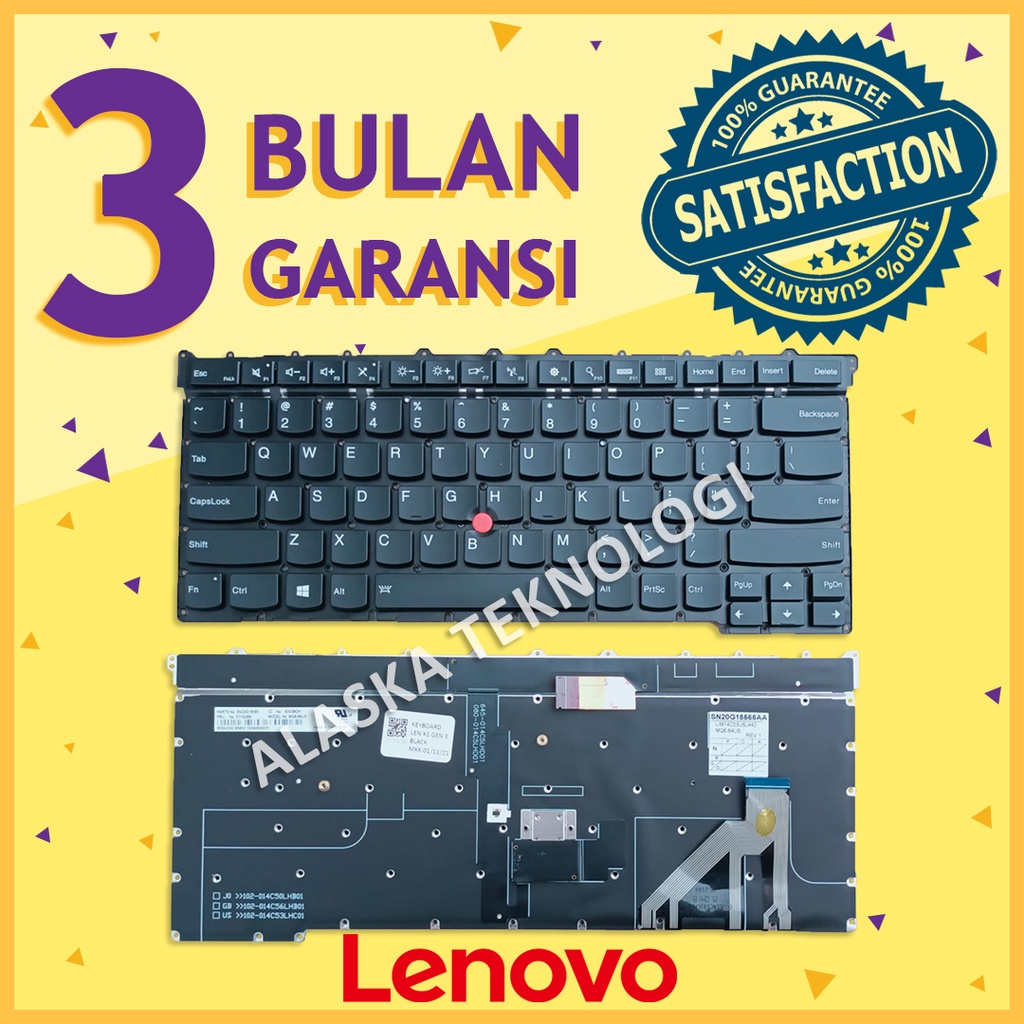 Jual Keyboard Keybord Kibord Kibod Kibot Laptop Notebook Lenovo X1 ...
