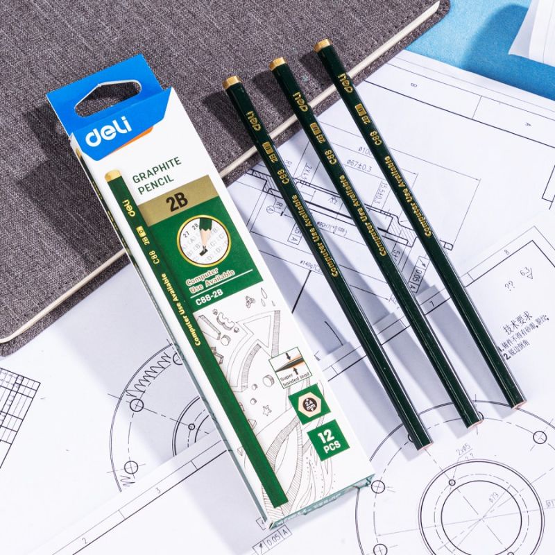Jual Pensil 2B Deli C88 (1 Pak isi 12 Pcs) | Shopee Indonesia
