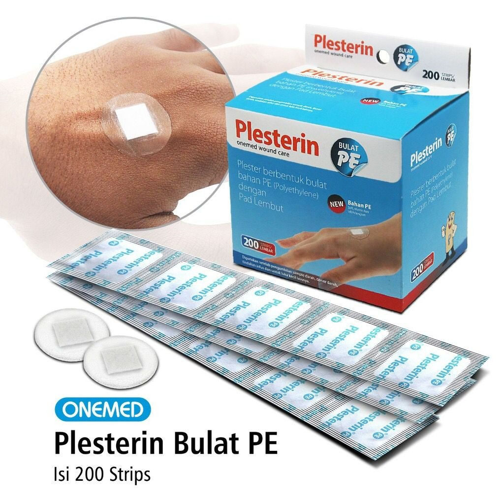 Jual Plesterin PLESTER LUKA Bulat PE Transparan OneMed isi 5/10/20/50 ...