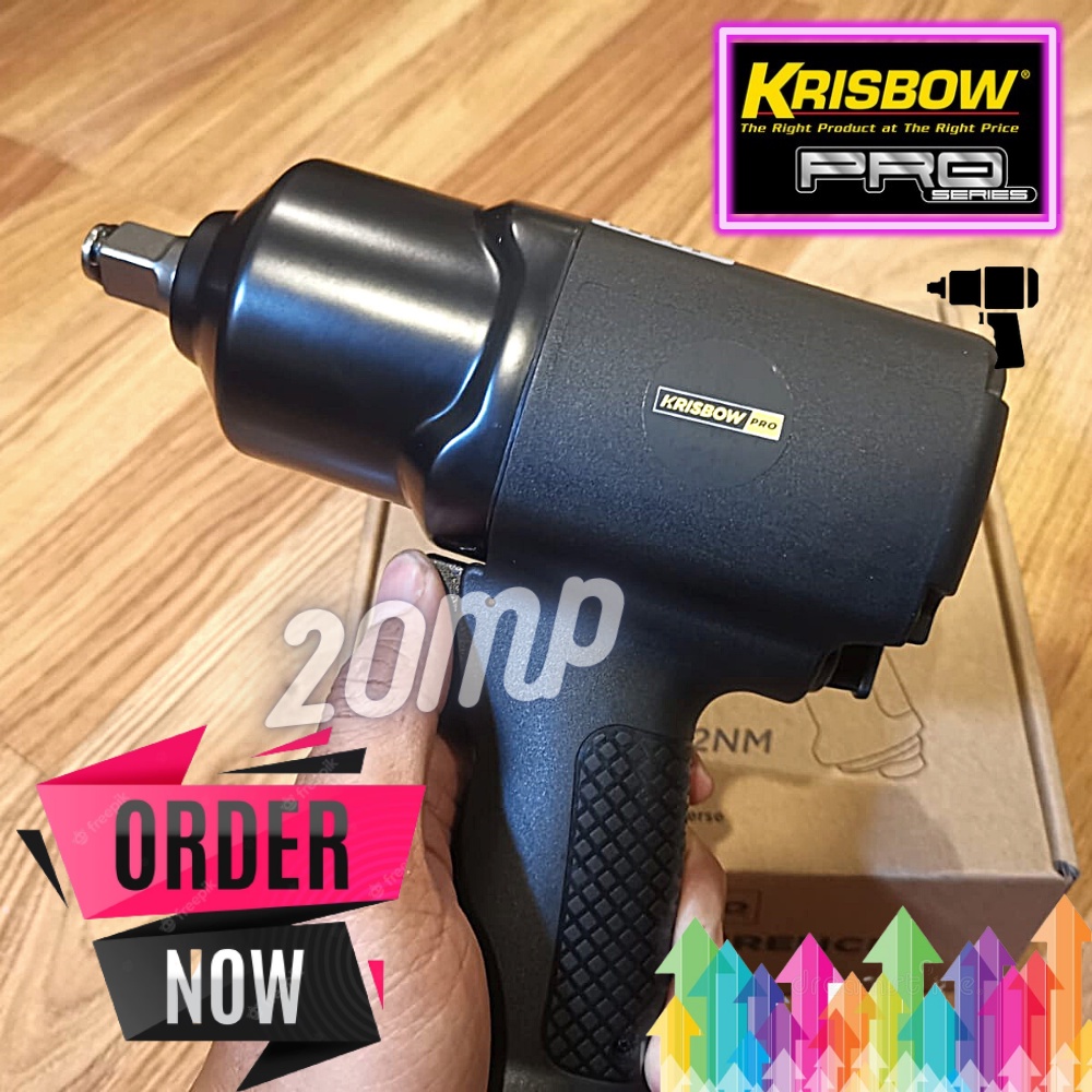 Jual Air Impact Wrench Composite Krisbow SQ 1/2INCH DPIW12 | Shopee ...