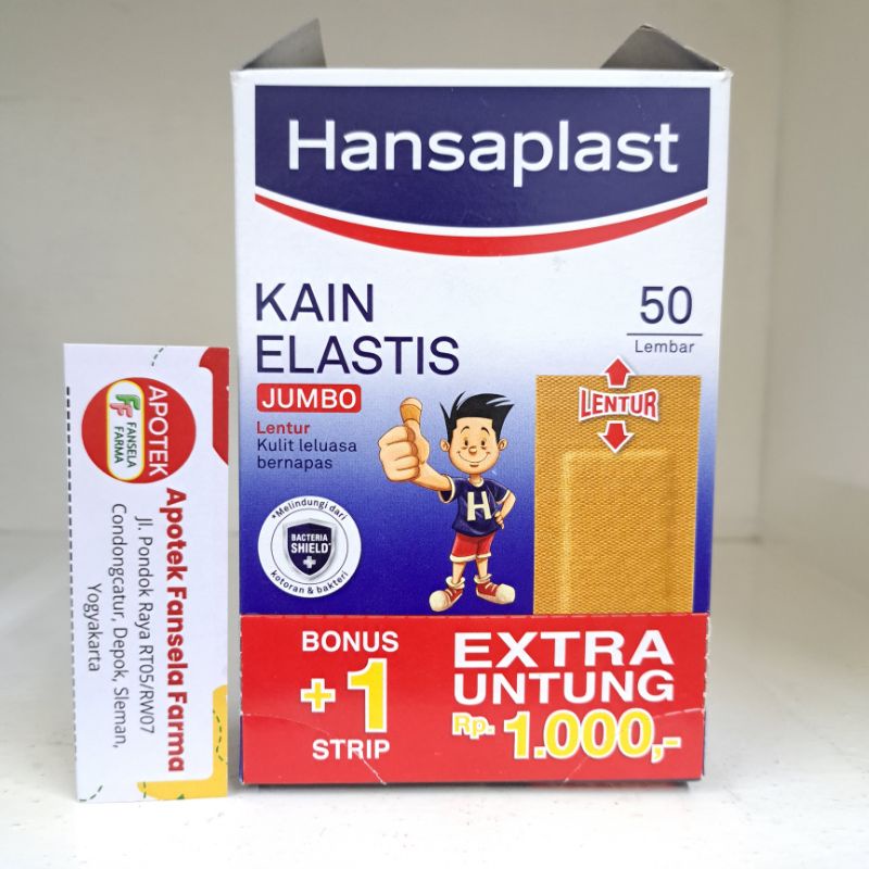Jual Hansaplast Jumbo plester Ukuran besar dijual per pcs | Shopee ...
