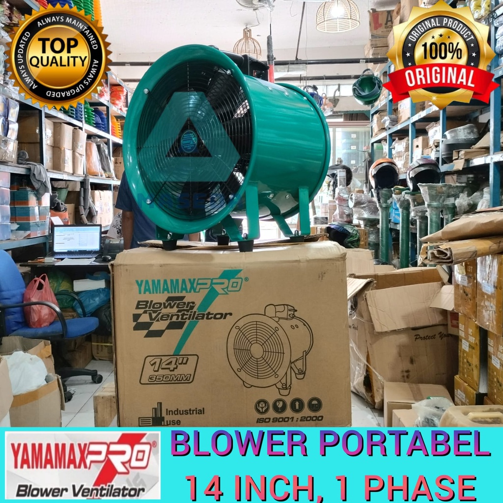 Jual Portable Ventilator 14 Inch - Kipas Blower Exhaust Angin YAMAMAX PRO | Shopee Indonesia