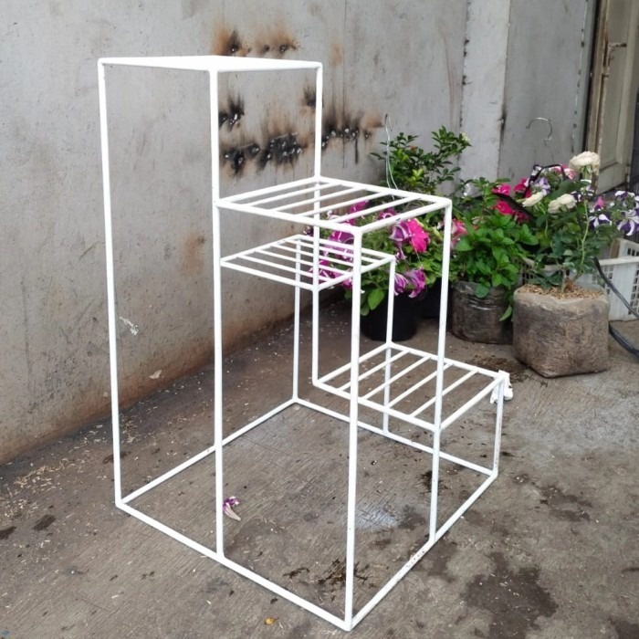 Jual Rak pot bunga susun 4, rak pot sudut, rak bunga minimalis ...
