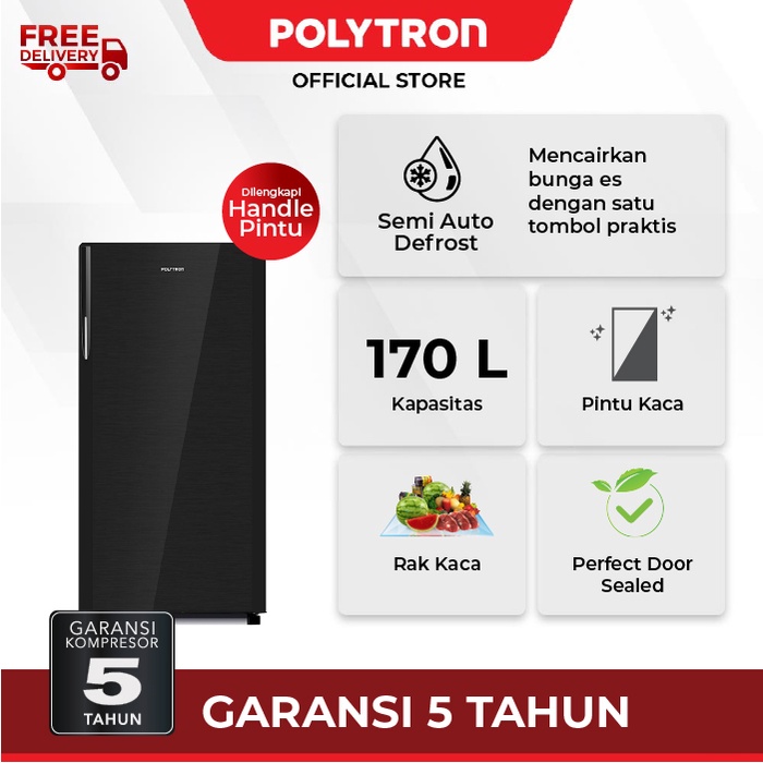 Jual POLYTRON Kulkas 1 Pintu Belleza 170 liter PRA 17DMY | Shopee Indonesia