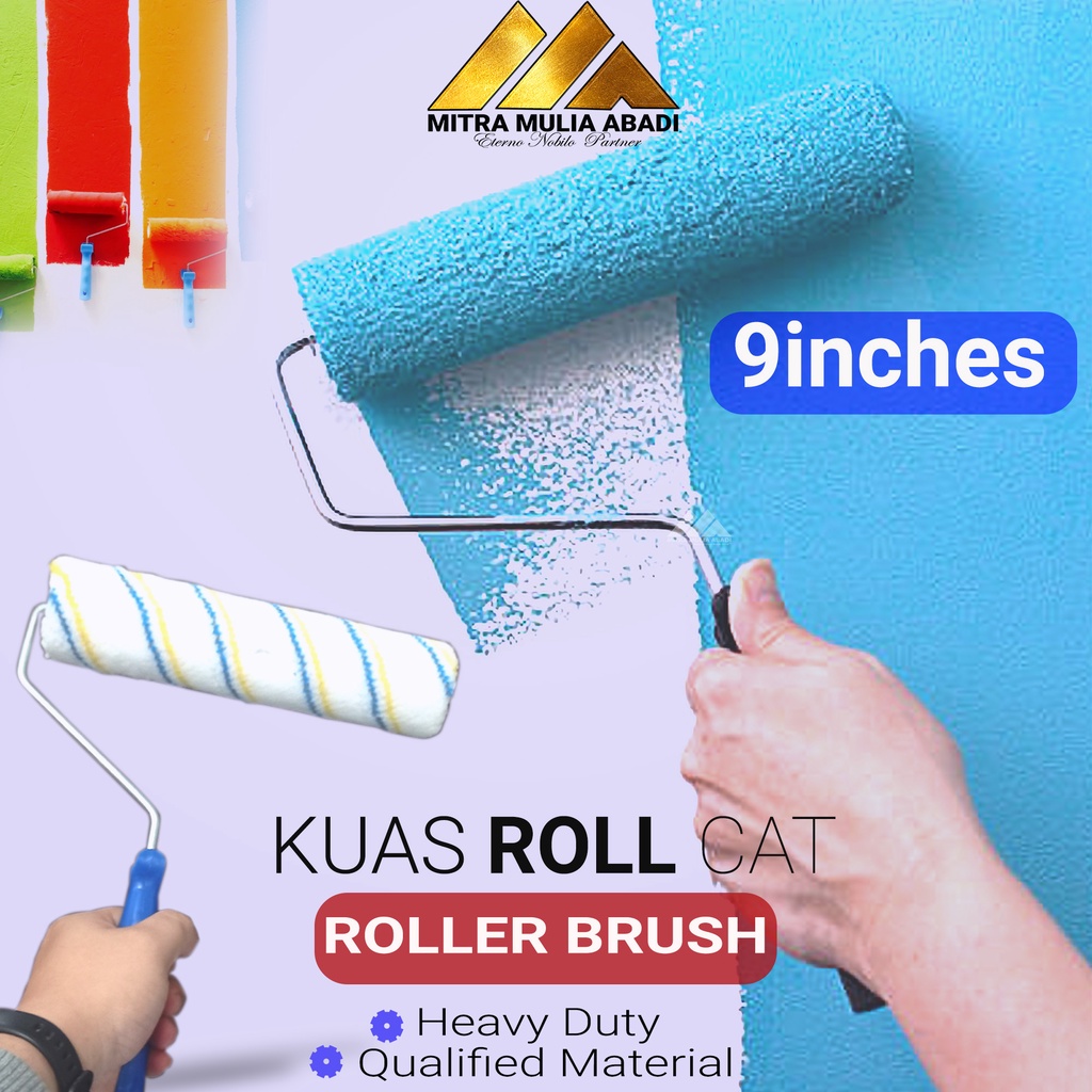 Jual Koas Roll Cat Bulu Kuas Cat 9 inch besar | Shopee Indonesia