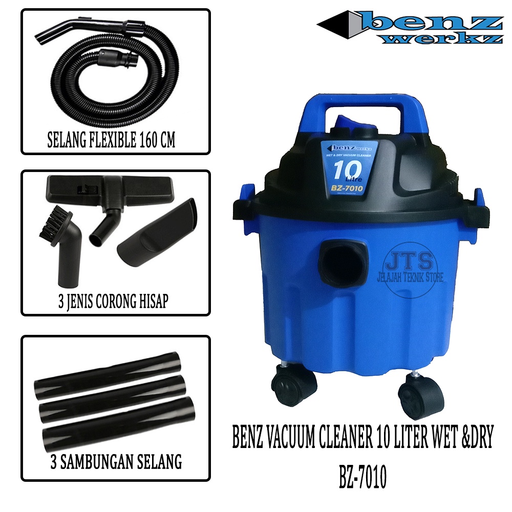 Jual BENZ Vacuum Cleaner 10 Liter BZ-7010 Wet & Dry Vakum Sedot Tiup ...