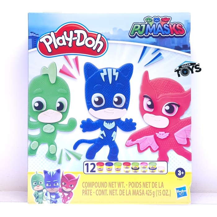 Jual Play-Doh PJ Masks Hero Set, PJ Masks Playset with 12 Cans - ES ...