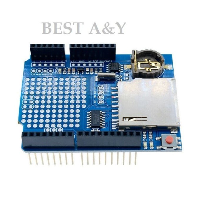 Jual Shield Datalogger Datalogging SD card DS1307 RTC Uno Mega murah | Shopee Indonesia