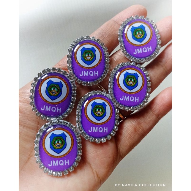Jual BROS PIN LOGO JMQH OVAL / BROS JILBAB LOGO CUSTOM | Shopee Indonesia