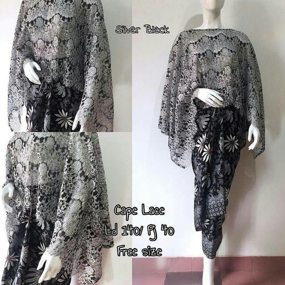 Jual 1SET CAPE BRUKAT DAN ROK LILIT MEWAH GLITTER/CAPE KEBAYA MODERN ...