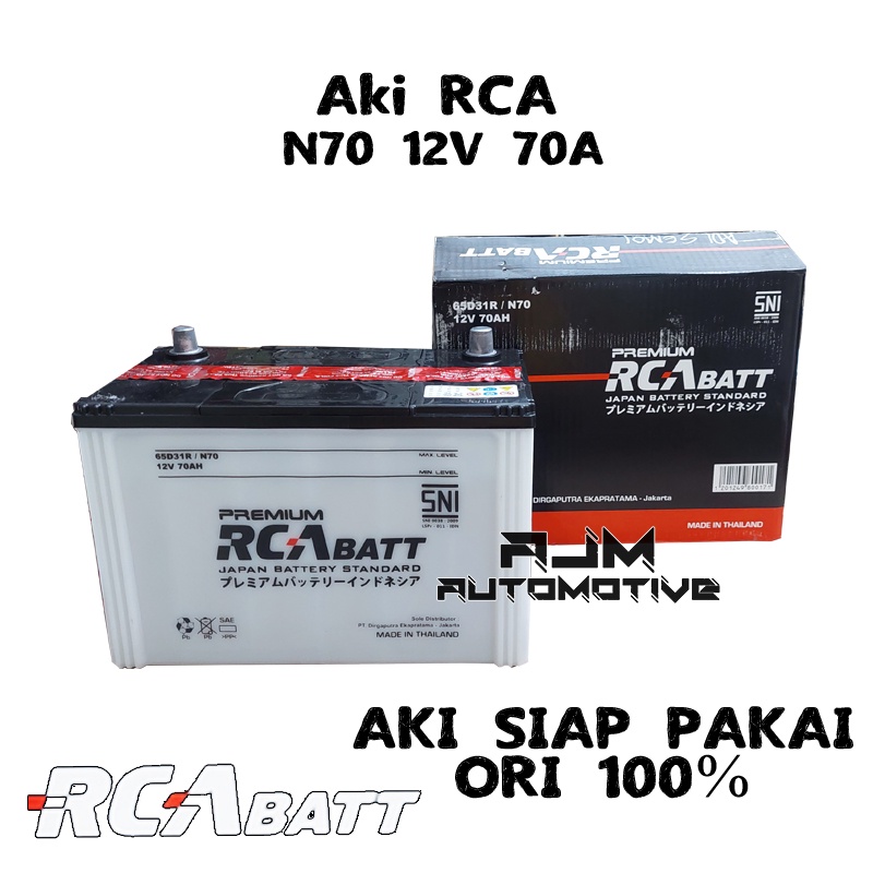 Jual Aki Basah RCA Batt 65D31R-N70 12V 70Ah | Shopee Indonesia