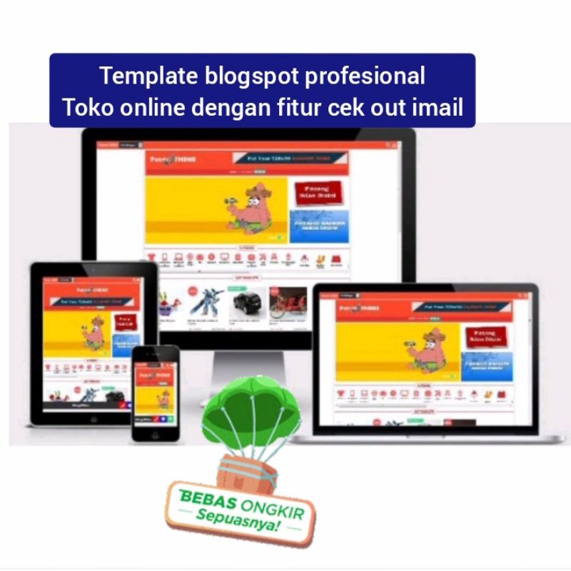 Jual template blogspot premium untuk membuat web situs Toko online ...