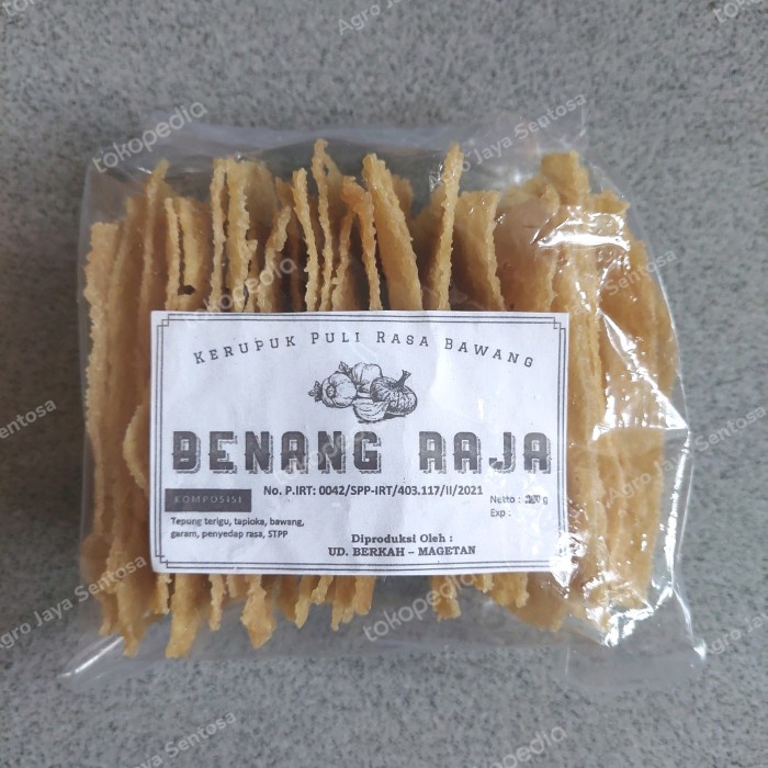Jual Kerupuk Gendar Kerupuk Puli Rasa Bawang Merk Benang Raja 250 gram ...