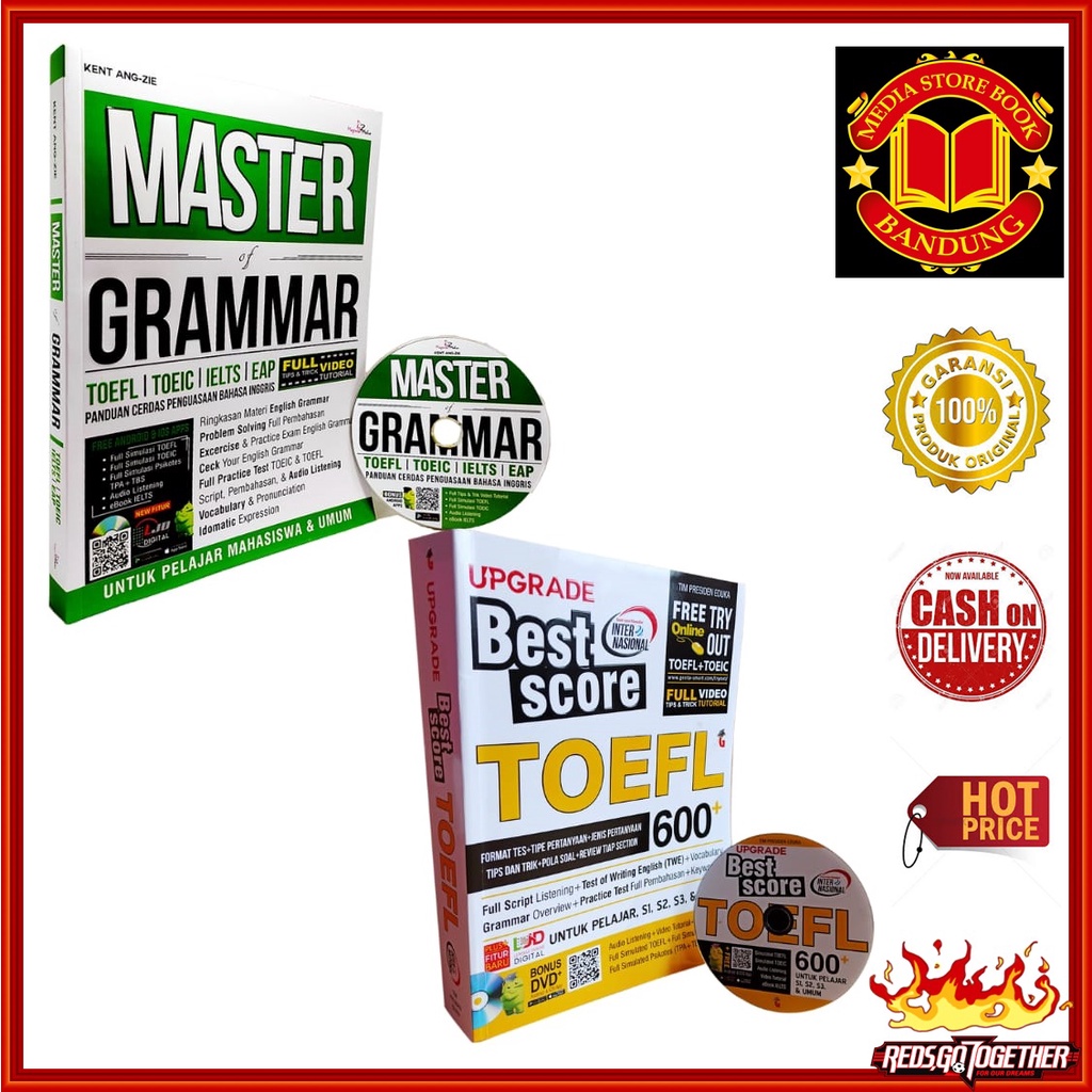 Jual BUKU TOEFL TOEIC - GRAMMAR - BAHASA INGGRIS - IELTS - MASTER OF GRAMMAR TOEFL TOEIC IELTS ...