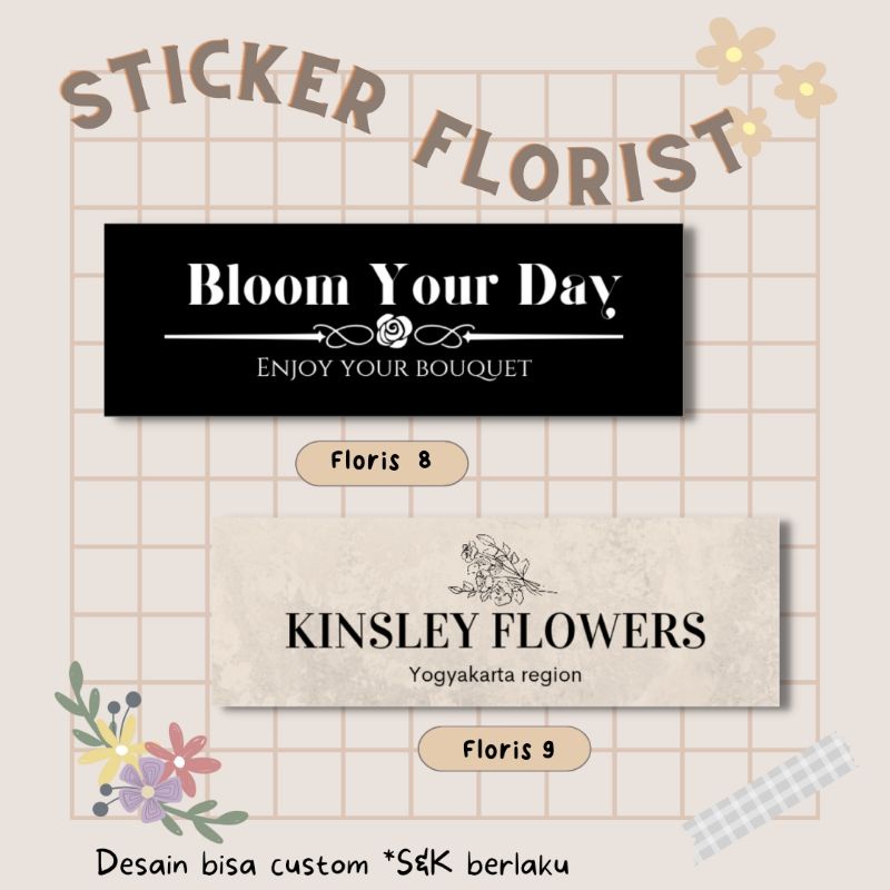 Jual Sticker Florist/Sticker Label | Shopee Indonesia