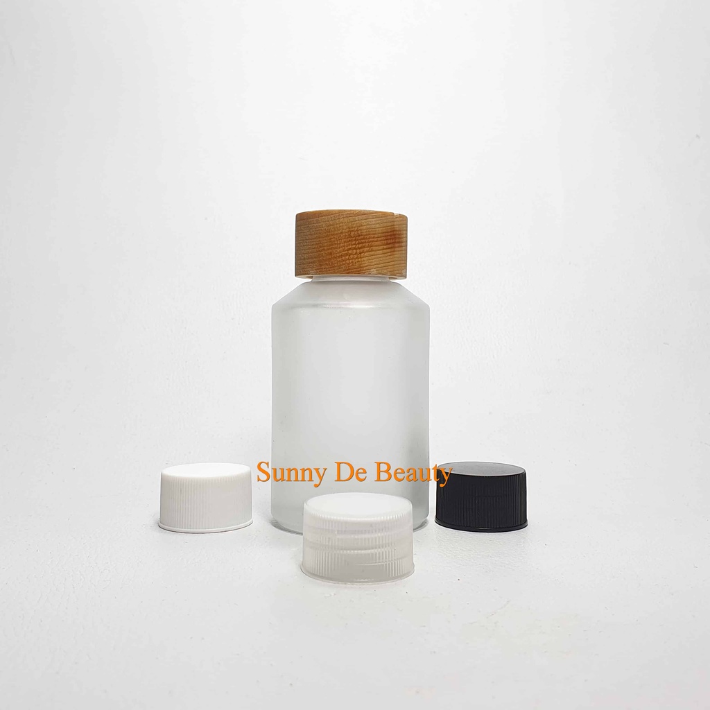 Jual Botol Kaca GD 100 Ml Clear Frosted Tutup Ulir / Botol Kaca / Botol ... Jual Botol Kaca GD 100 Ml Clear Frosted Tutup Ulir / Botol Kaca / Botol ...