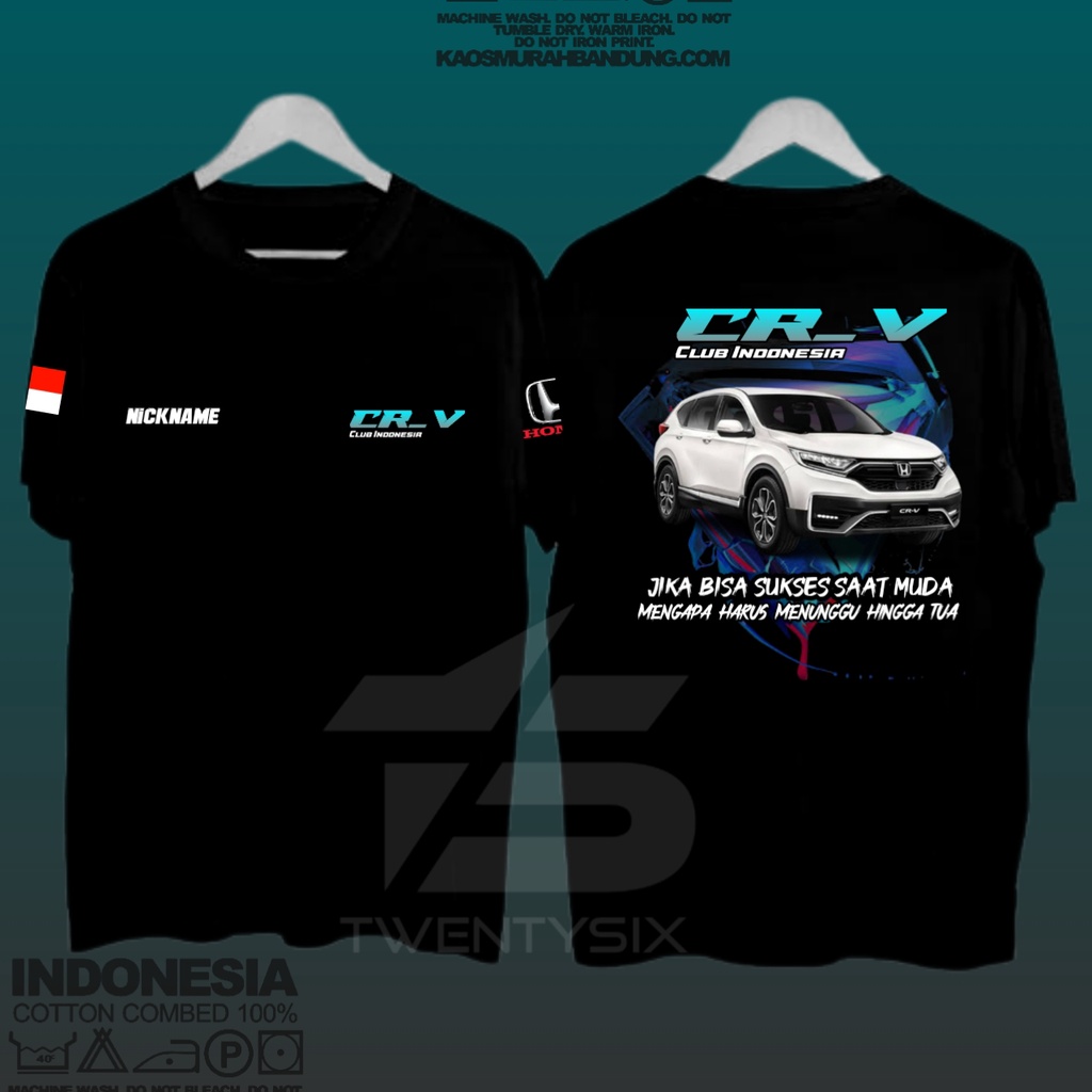 Jual [ DISTRO TEBAL ] Terbaru Kaos Custom HONDA CR-V Club | Gratis Tambah Nama/Ganti Gambar ...