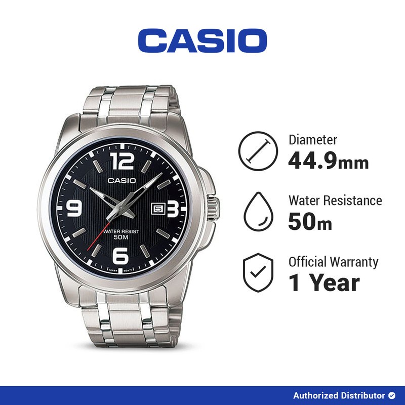 Jual Original 100%!! CASIO MTP-1314D-1AVDF Jam Tangan Pria MTP1314D Garansi Resmi 1Tahun ...