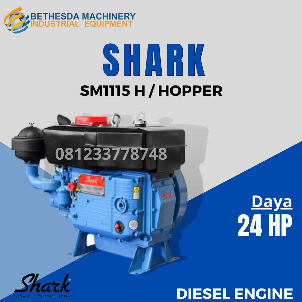Jual Mesin Diesel Engine Penggerak 24 PK / Diesel Solar 24 HP SM 1115 H Hopper | Shopee Indonesia