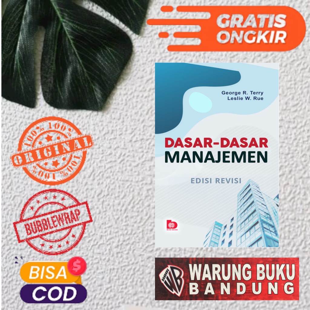 Jual Buku Dasar - Dasar Manajemen Edisi Revisi - George R. Terry | Shopee Indonesia