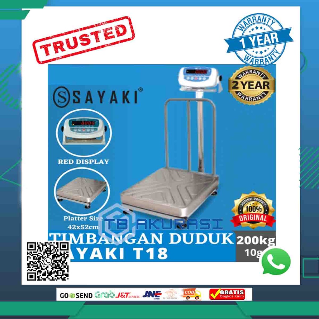 Jual Timbangan barang digital 150 kg / 200 kg.Timbangan duduk 150kg /200kg New Original Garansi ...