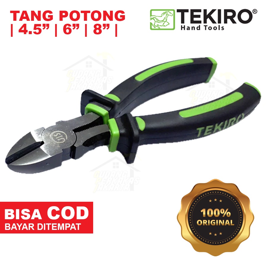 Jual ORIGINAL TEKIRO Tang kombinasi / Tang potong / Tang Lancip 4.5" 6" 7" 8" | Shopee Indonesia