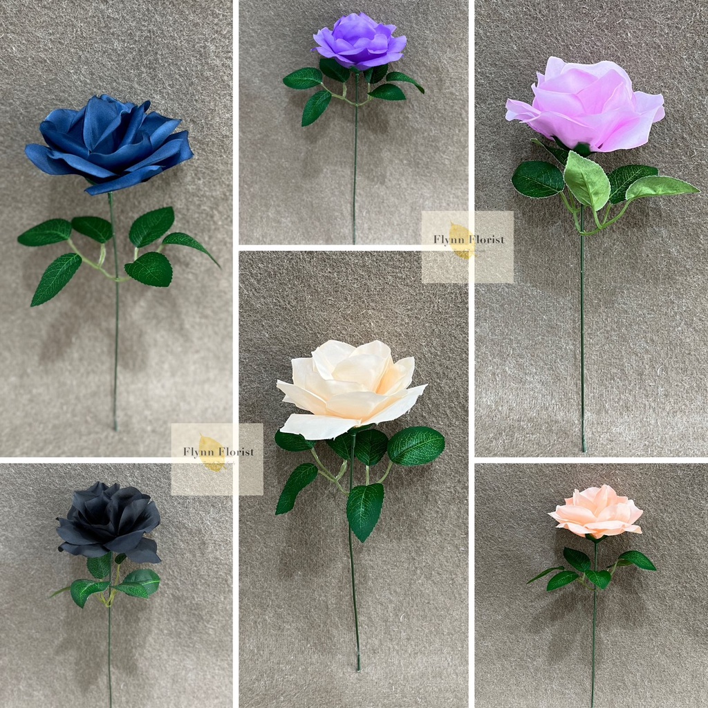 Jual Bunga Rose Mawar Ulir Premium X1 ( Satuan ) Bunga Mawar Dekorasi ...