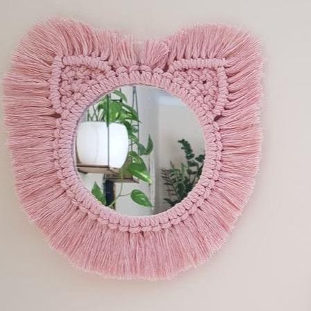 Jual cermin gantung lucu macrame wall hanging hiasan dinding dekorasi ...