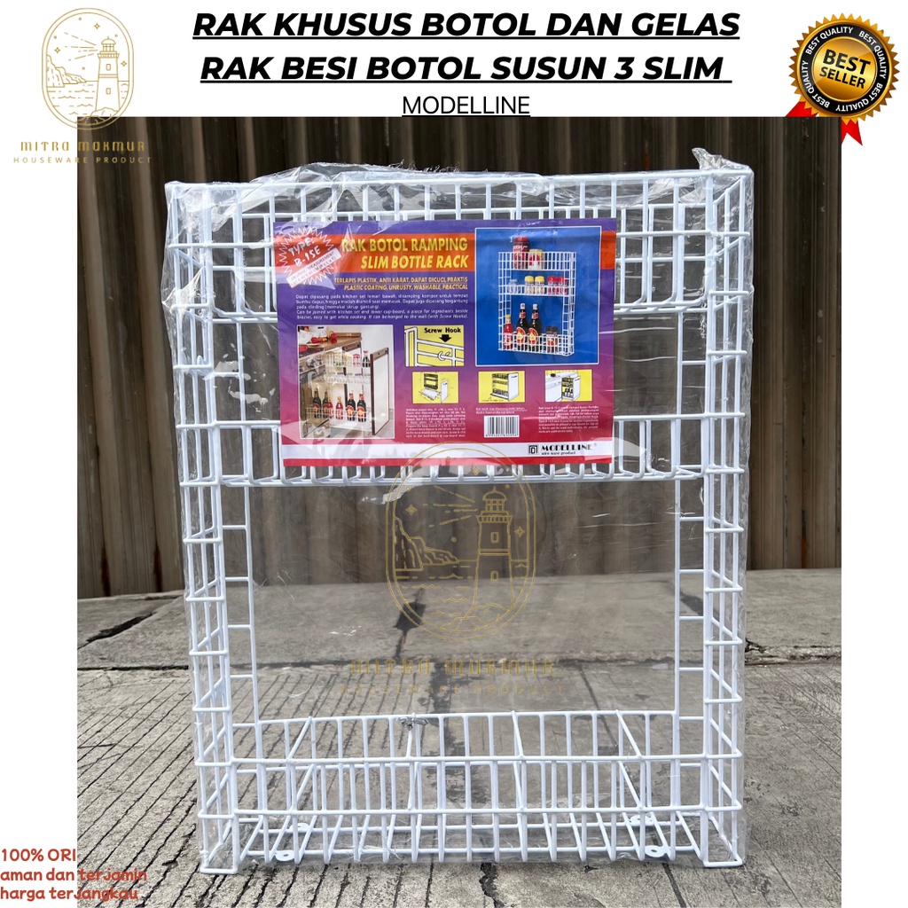 Jual NEW!! RAK BOTOL MODELLINE / STACK BOTTLE RACK / RAK BOTOL SUSUN 2 ...