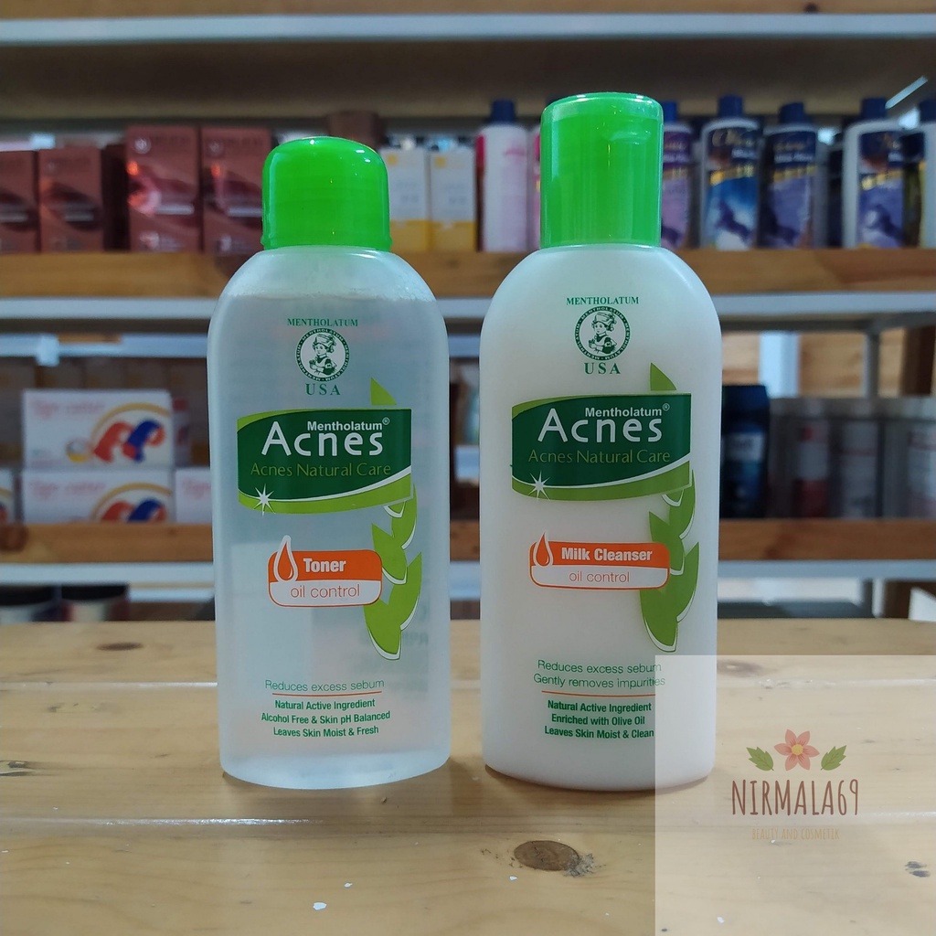 Jual Paket 2in1 Acnes Natural Care Oil Control Toner & Oil Control Milk ...