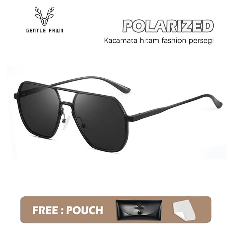 Jual GENTLE FAWN Sunglasses Kacamata Hitam Polarized Anti UV Anti Silau Design Tony Stark Keren ...