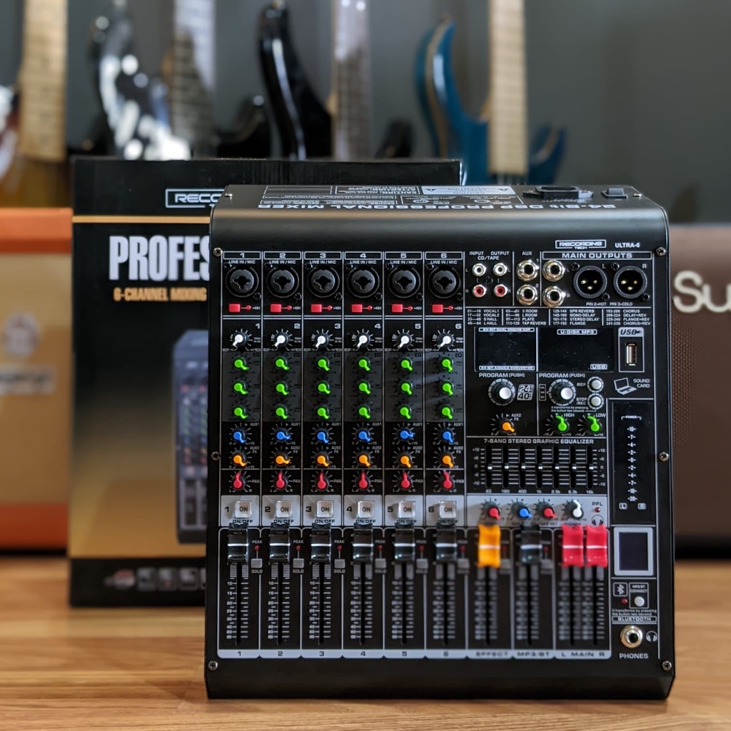 Jual RecordingTech Ultra 6 channel Audio Mixer | Shopee Indonesia