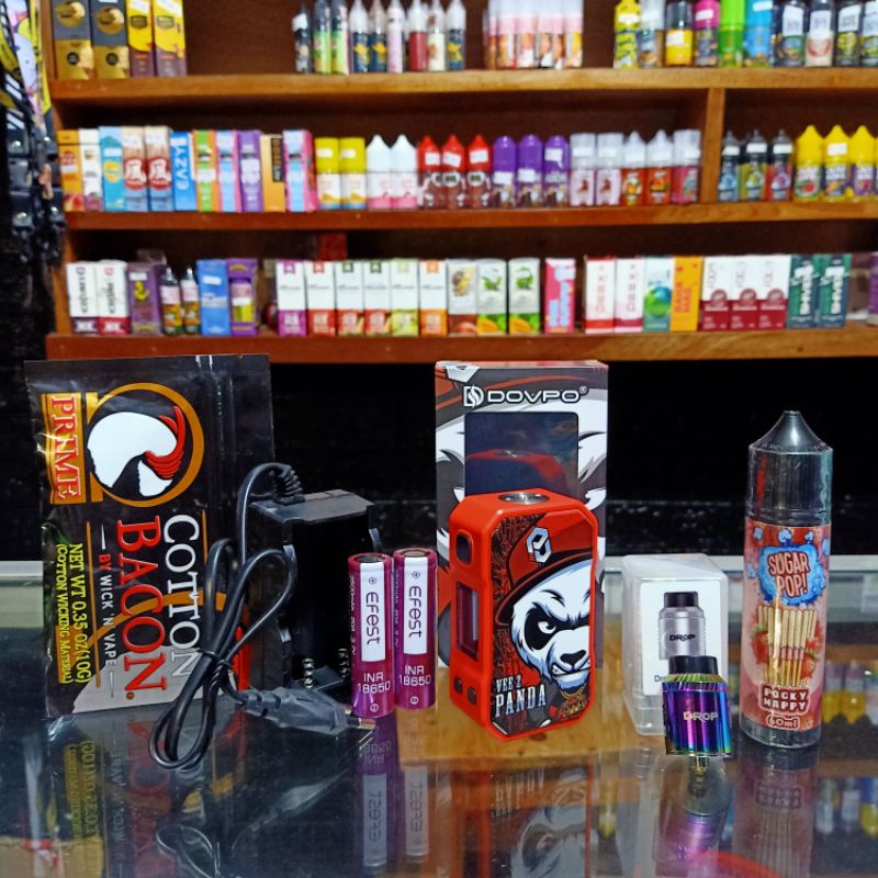 Jual DOVPO PANDA VEE2 PAKET SIAP KEBUL LENGKAP KOMPLIT MOD VAPE ...