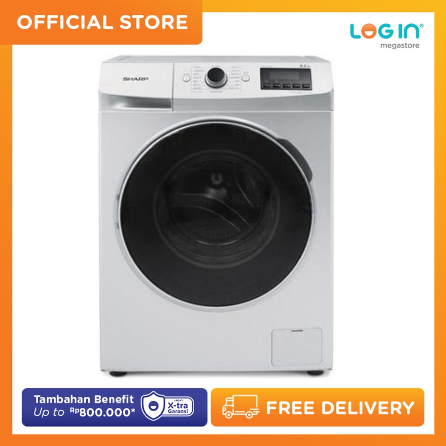 Jual Sharp Mesin Cuci Front Load ESFL1073W 7 Kg | Shopee Indonesia