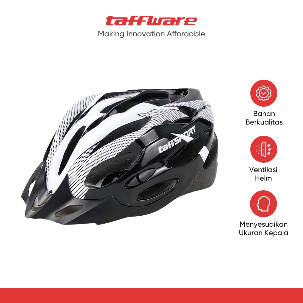 Jual Taffsport Helm Sepeda Eps Foam Pvc Shell X10 Shopee Indonesia