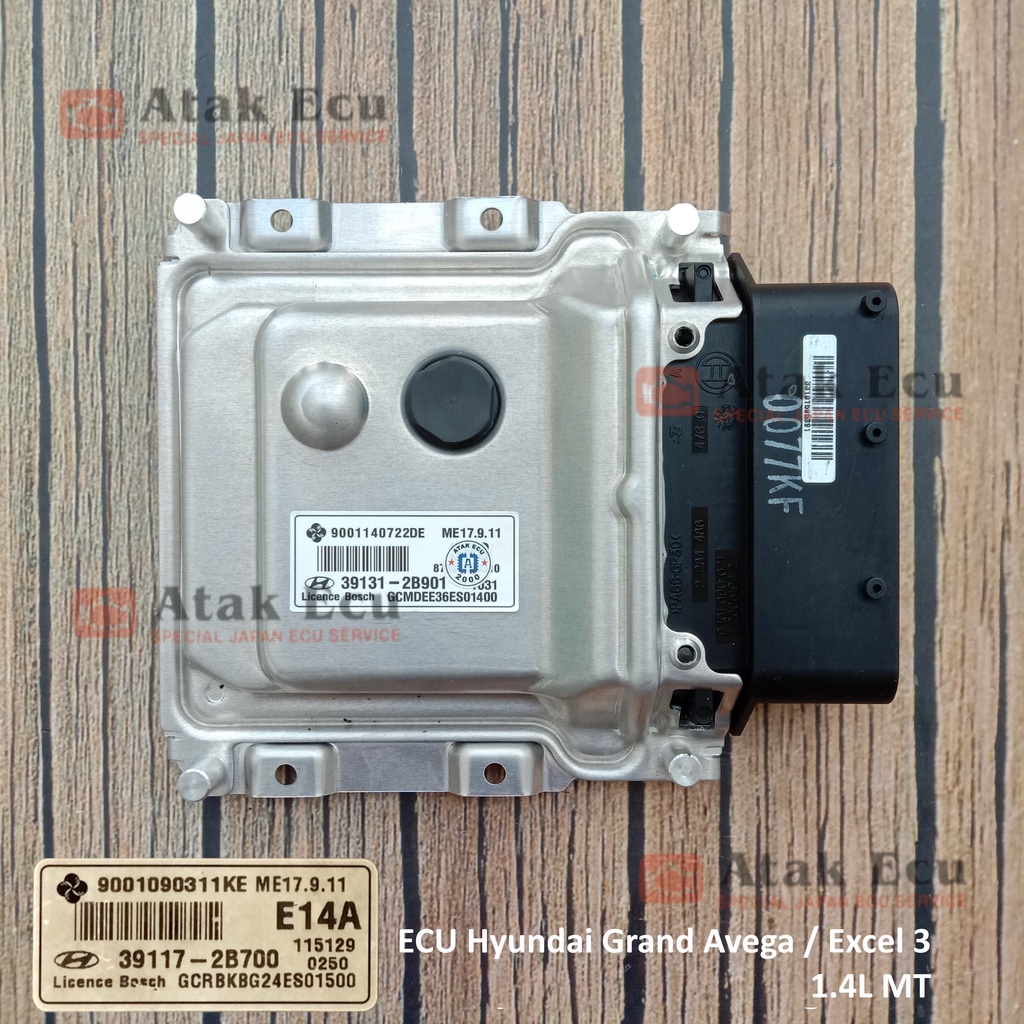 Jual ECU Hyundai Grand Avega / Excel 3 MT 1.4L kode E14A - ME17.9.11 - BOSCH ECM Plug and Play ...