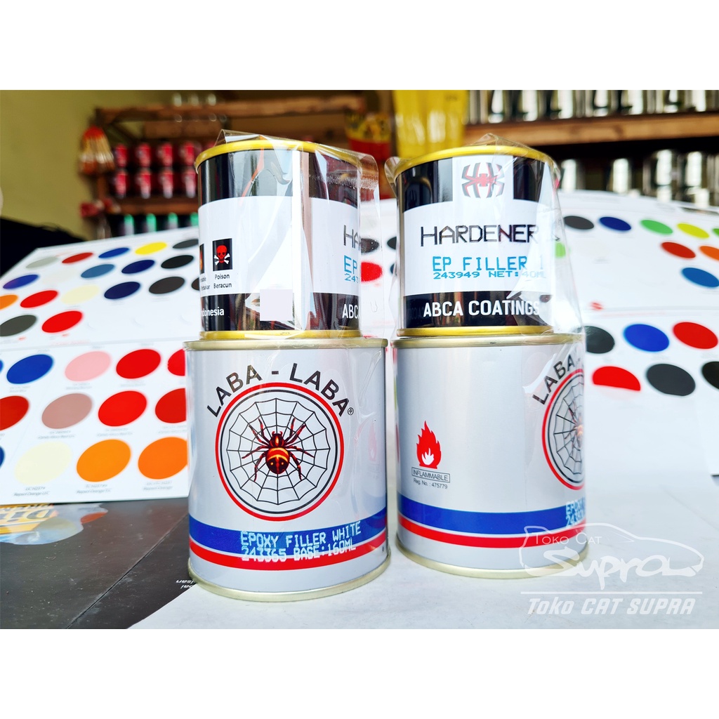 Jual EPOXY LABA LABA SET 250cc ABU CAT DASAR | Shopee Indonesia