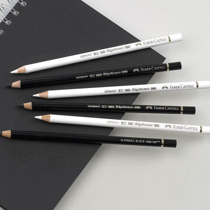 Jual Faber Catell Polychromos Pensil Putih & Hitam | Shopee Indonesia