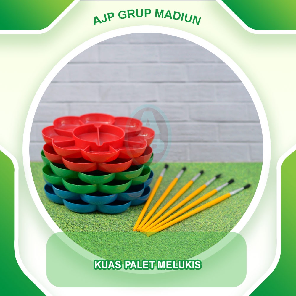 Jual Kuas Palet Melukis Kelengkapan Media Lukis Produk AJP Grup ...
