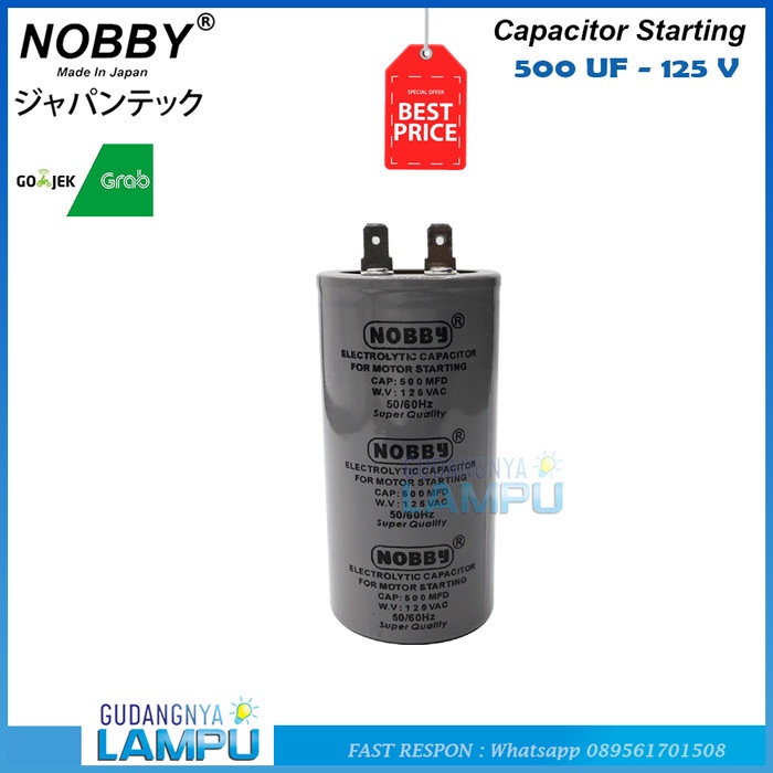 Jual Kapasitor (Capacitor) Starting 500 Uf - 125V (Part Kompresor / Teknik) | Shopee Indonesia