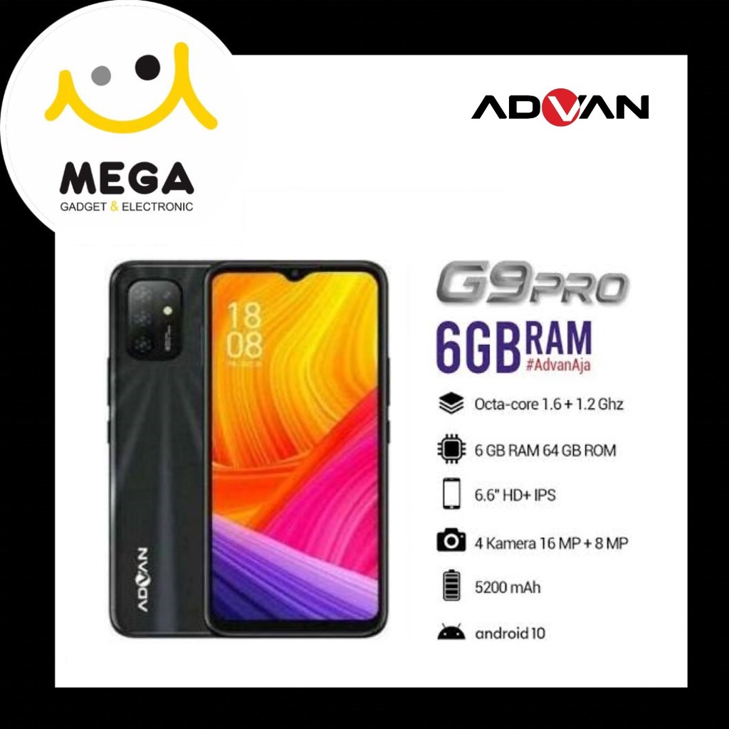 Jual Advan G9 Pro 6GB + 64GB Garansi Resmi Advan Indonesia | Shopee Indonesia