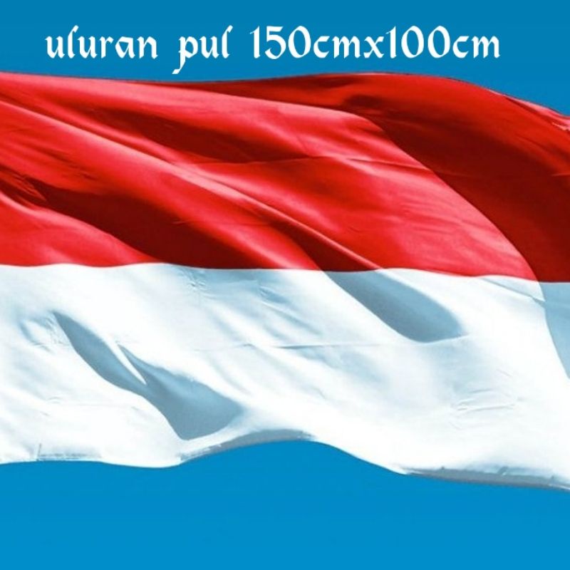 Jual Bendera merah putih satin 150x100 ukuran pul | Shopee Indonesia