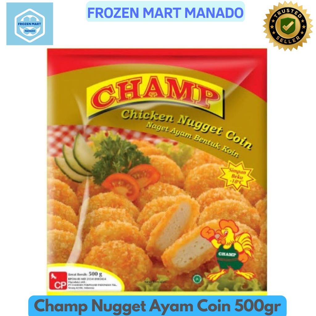 Jual Champ Nugget Ayam Coin 500gr - Frozen Mart Manado (Frozen Food ...