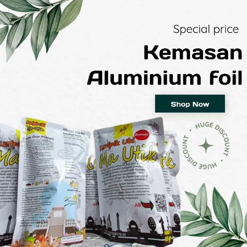 Jual KERIPIK UBI CILEMBU MA UTIK KEMASAN ALUMINIUM FOIL - kripik ubi ...