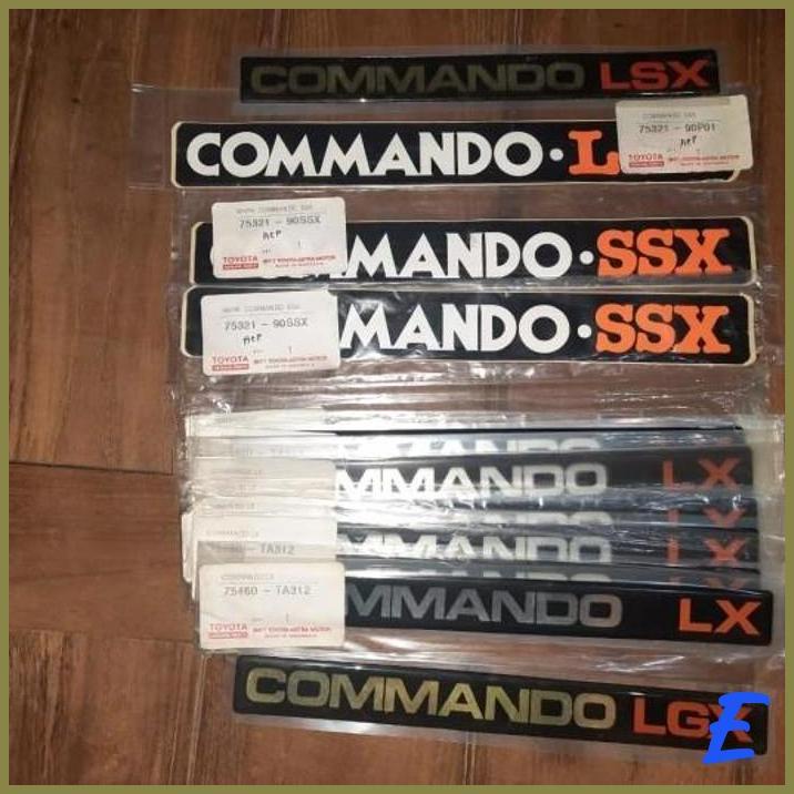 Jual emblem stiker logo Toyota kijang commando comando SGX original ...