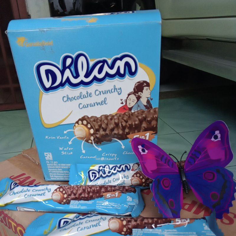 Jual DILAN CHOCOLATE CRUNCHY CARAMEL 23g | Shopee Indonesia