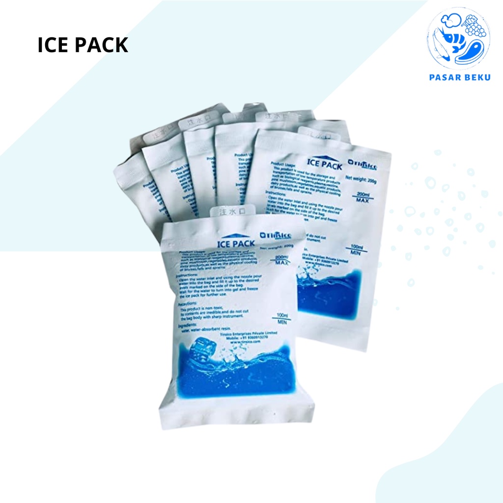 Jual Ice Pack per pcs Pengawet Frozen Food 12 Jam Pasar Beku Padang ...