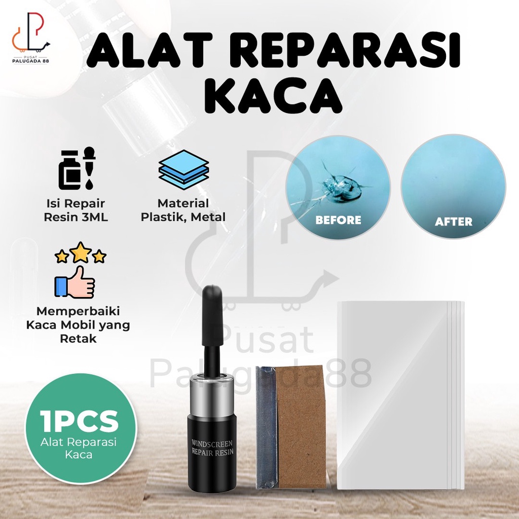 Jual Alat Reparasi Kaca Mobil Retak Car Window Crack Repair Tool Resin ...
