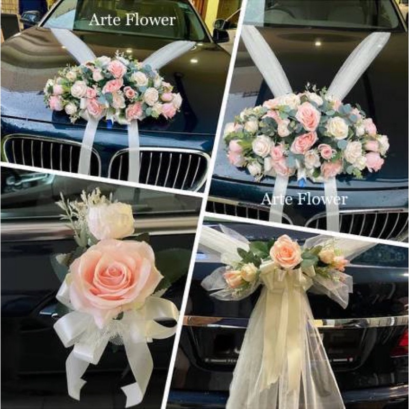 Jual DEKORASI MOBIL PENGANTIN Bunga Hiasan Mobil Pita Tile Mobil ...